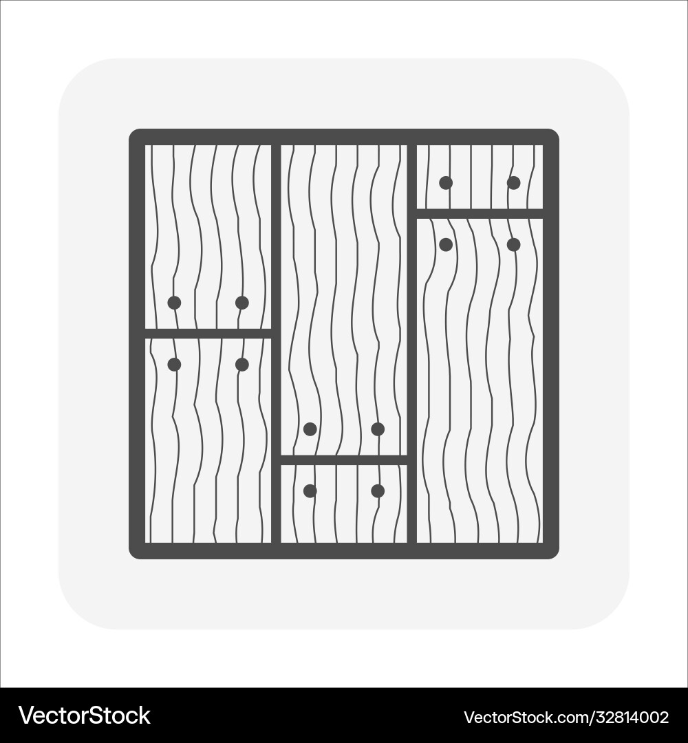 Wood floor and material icon design on white Vector Image