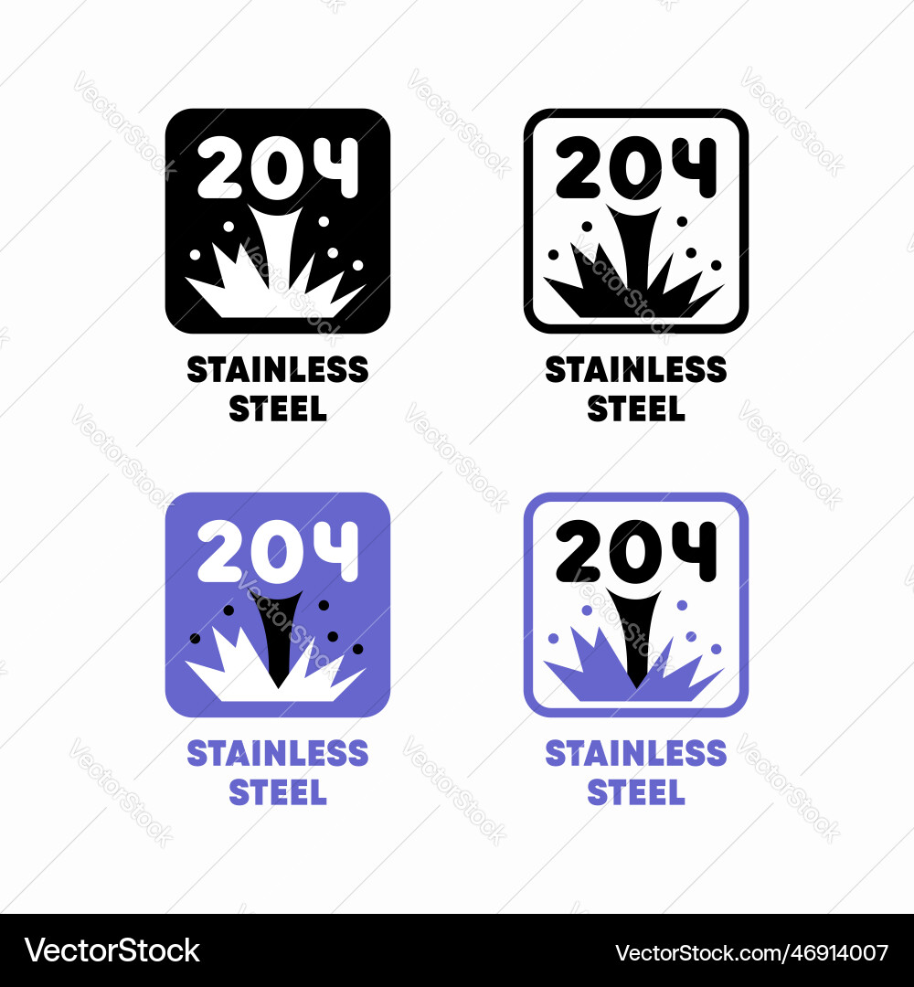 204 stainless steel information sign Royalty Free Vector