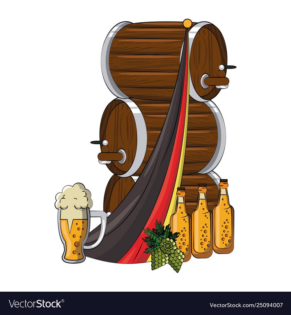 Beer brewery elements Royalty Free Vector Image
