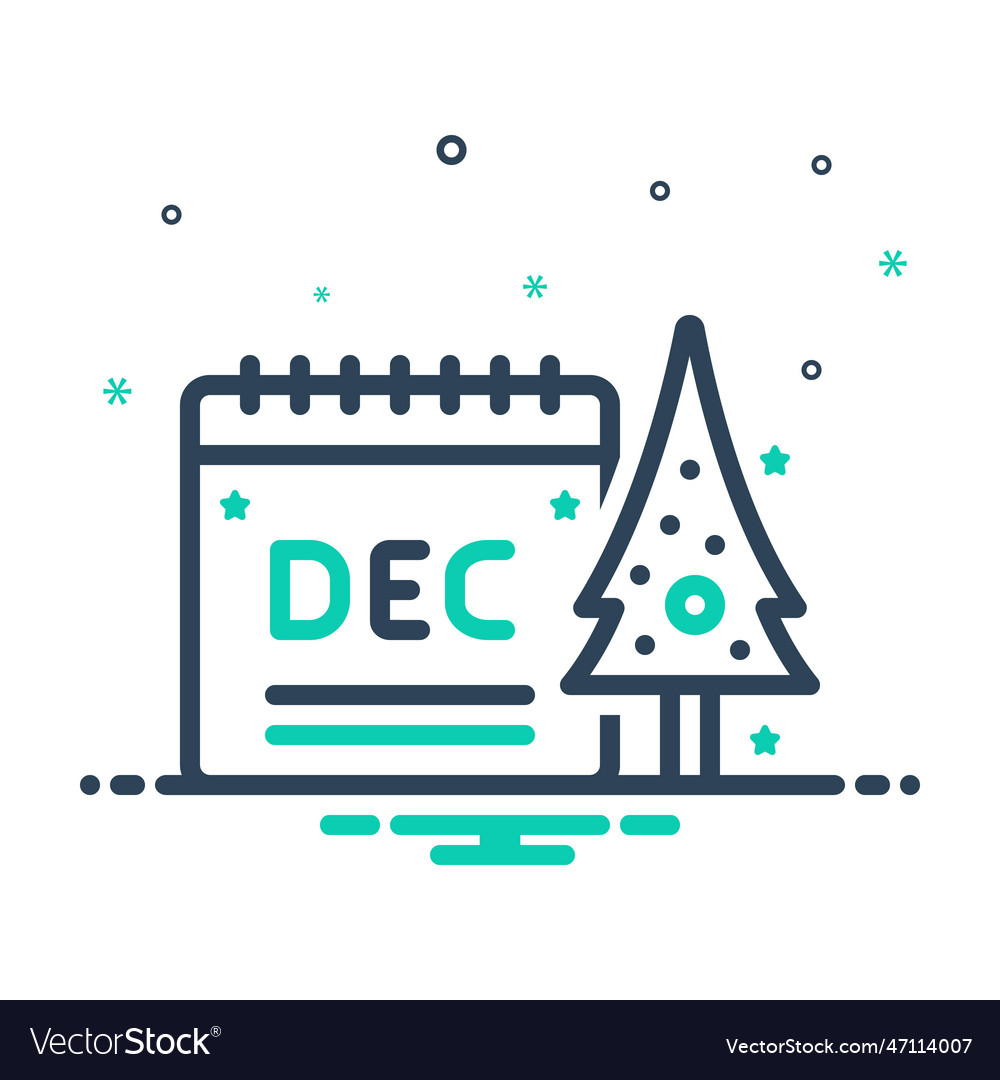 December Royalty Free Vector Image - VectorStock