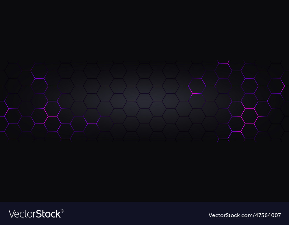 Electric glow hexagonal background Royalty Free Vector Image
