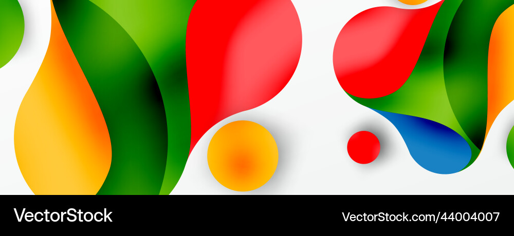 Flowing geometric shapes minimalist abstract Vector Image