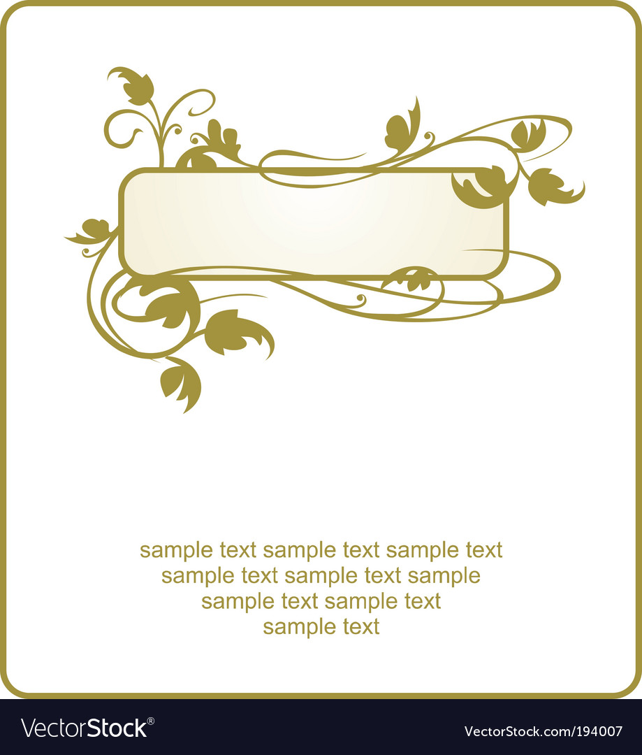 Leaf frame Royalty Free Vector Image - VectorStock