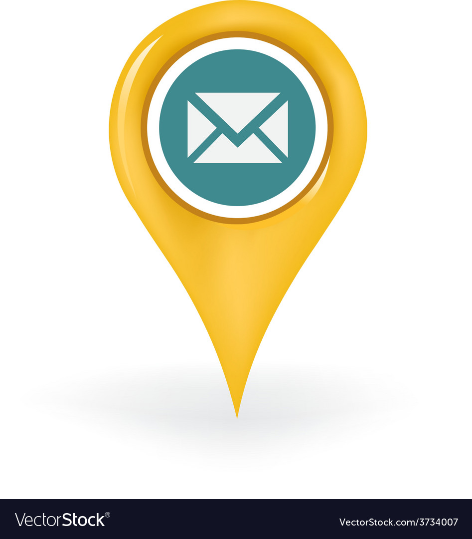 Post location Royalty Free Vector Image - VectorStock