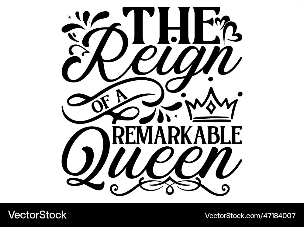 Reign of a remarkable queen Royalty Free Vector Image