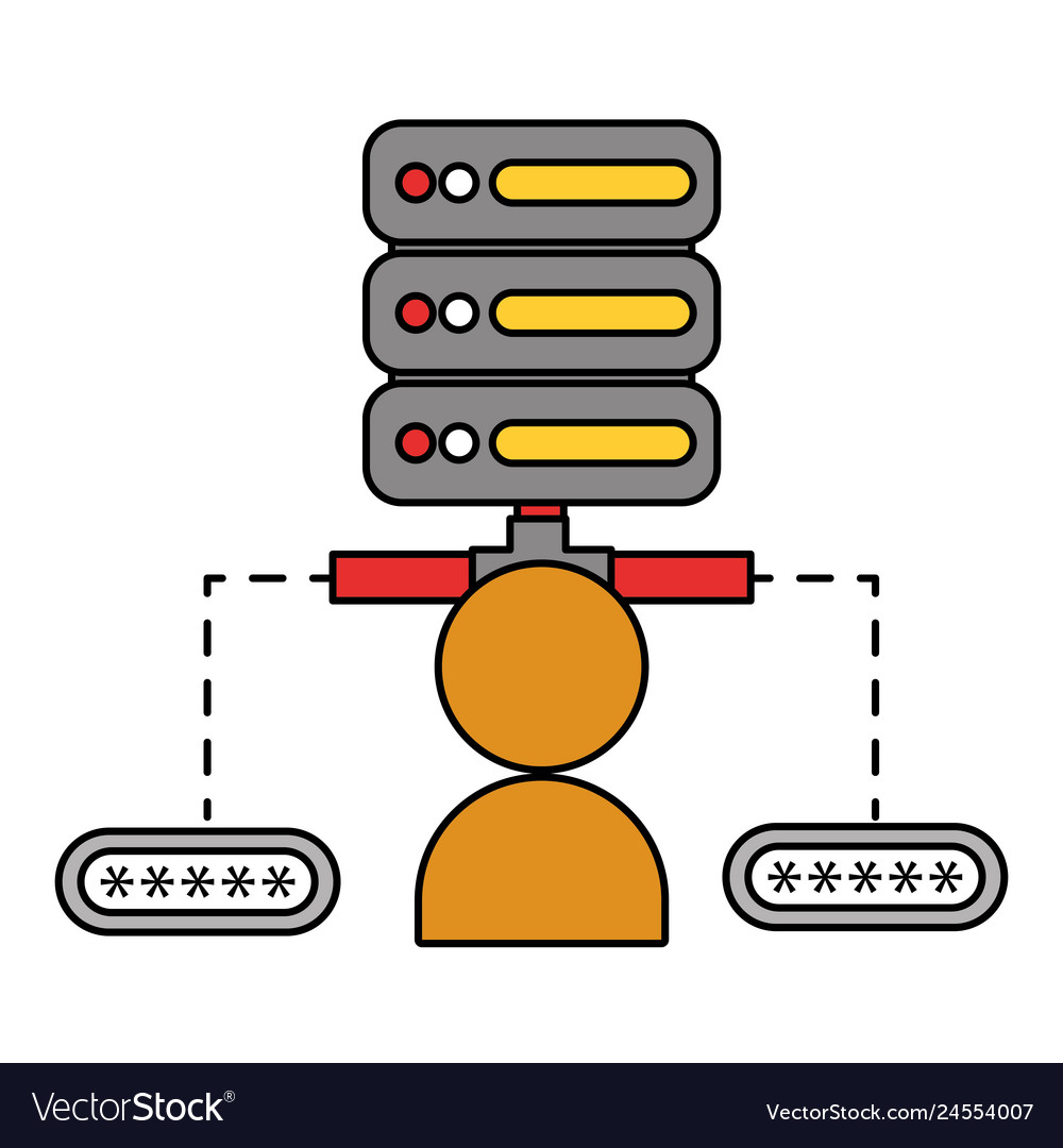 Security data technology Royalty Free Vector Image