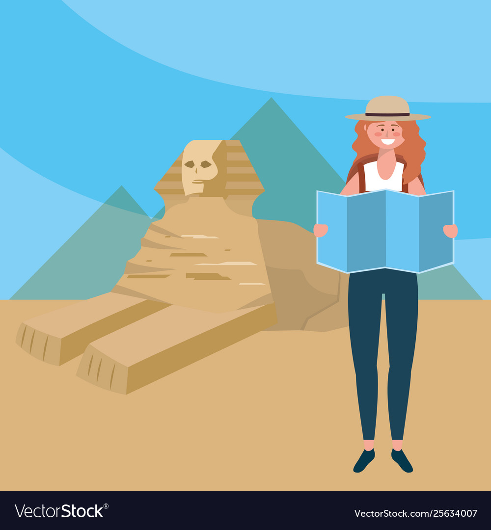 Sphinx giza design Royalty Free Vector Image - VectorStock