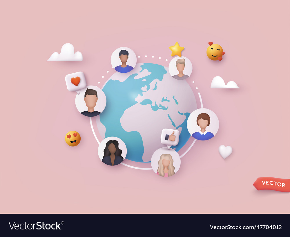Networking concept social contacts of people Vector Image Networking concept social contacts of people Vector Image