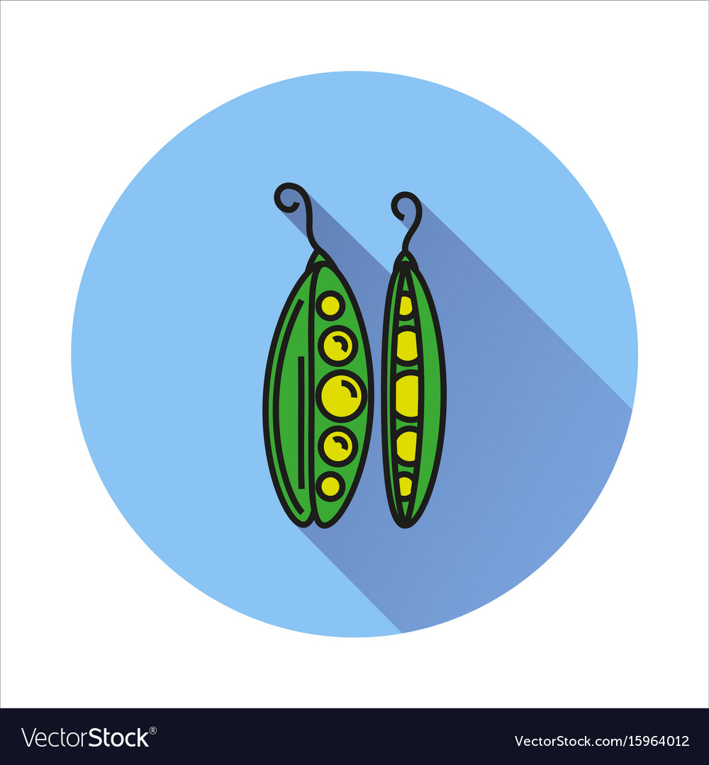 Peas simple icon on white background Royalty Free Vector