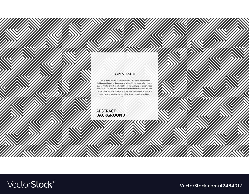 Abstract simple square lines pattern Royalty Free Vector