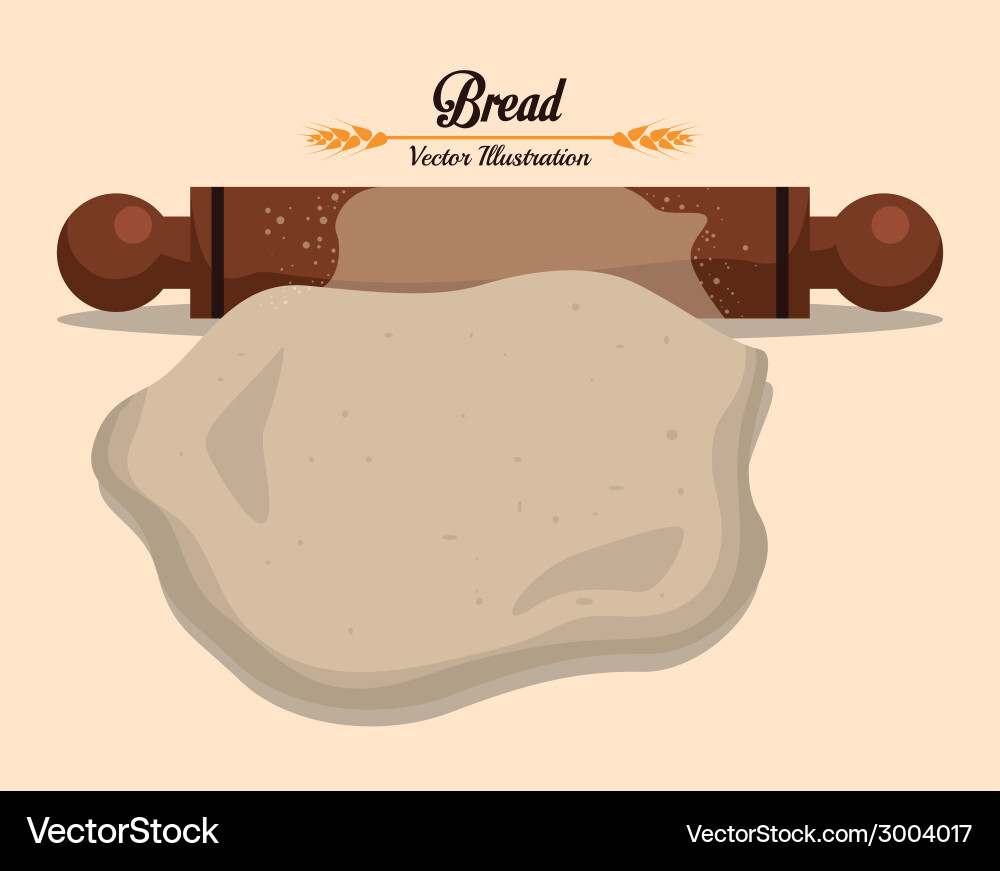 Bakery design over beige background Royalty Free Vector