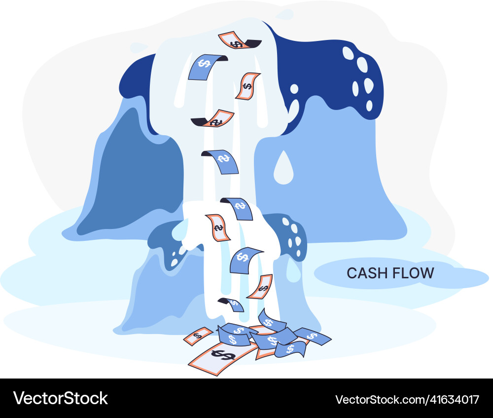 Financial growth development business investment Vector Image