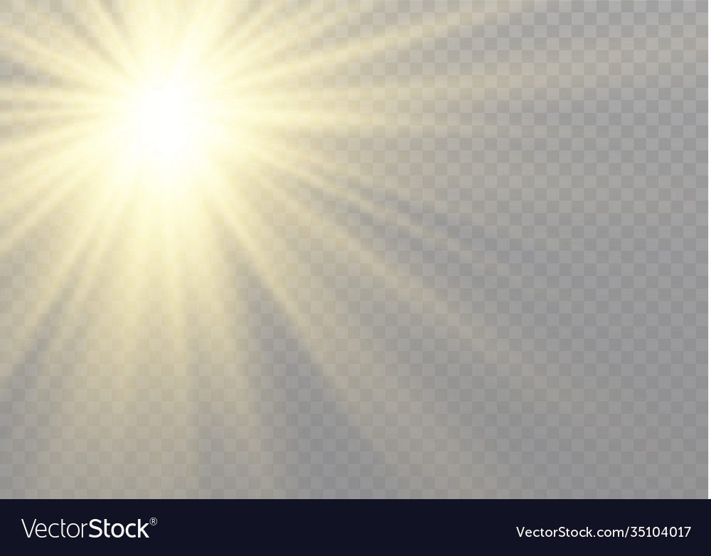 Flash effect sunlight Royalty Free Vector Image