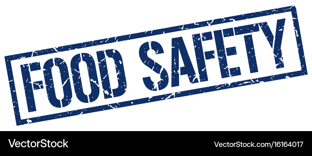 Food safety stamp Royalty Free Vector Image - VectorStock