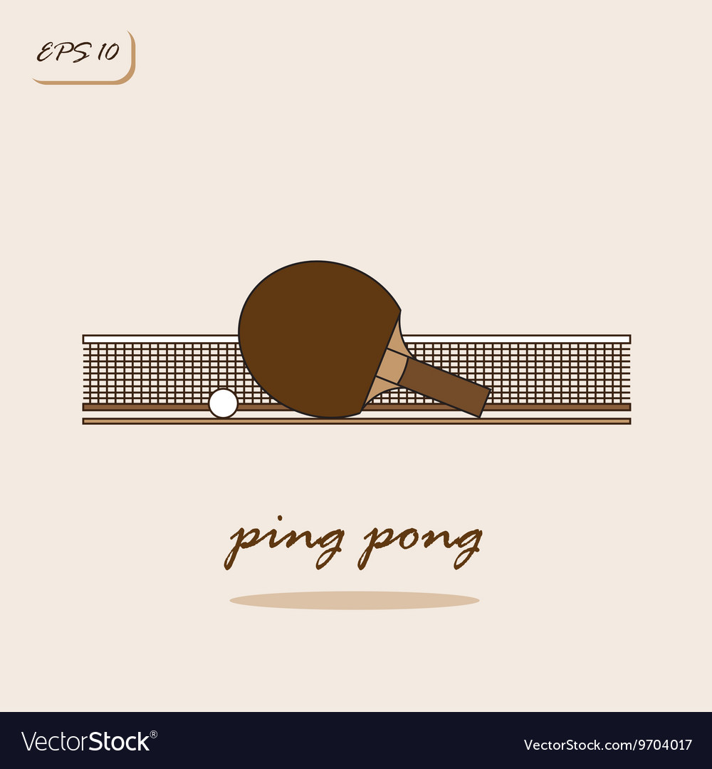 Ping pong Royalty Free Vector Image - VectorStock