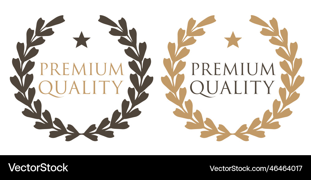 Premium quality seal or label flat and icon Vector Image