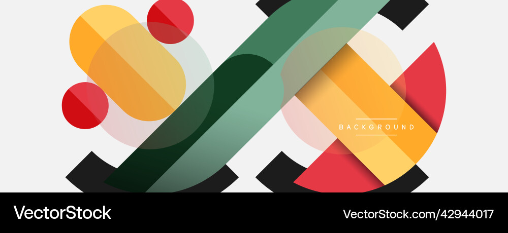 Round geometric shapes lines and circles Vector Image