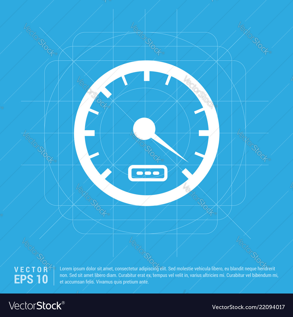 Speedometer icon Royalty Free Vector Image - VectorStock