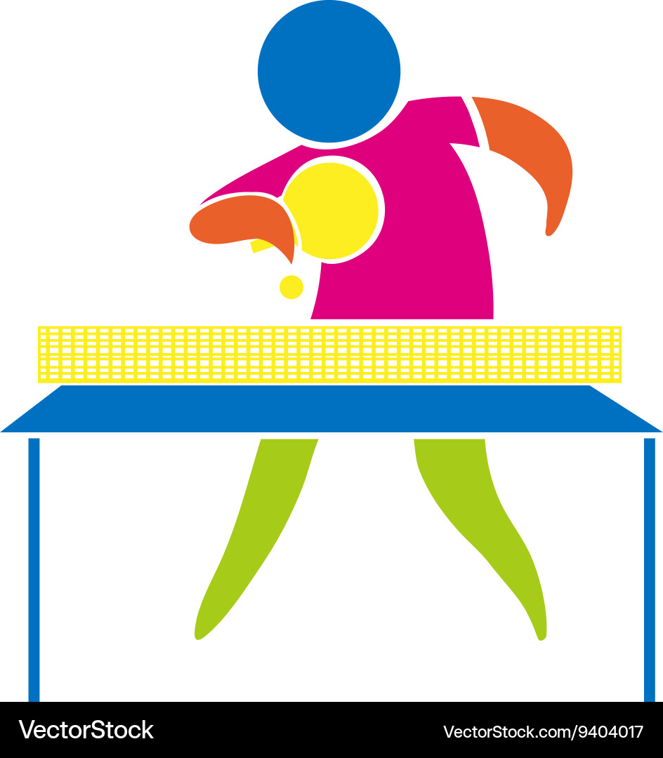 Sport icon design for table tennis Royalty Free Vector Image