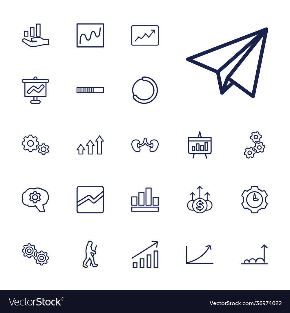 22 progress icons Royalty Free Vector Image - VectorStock