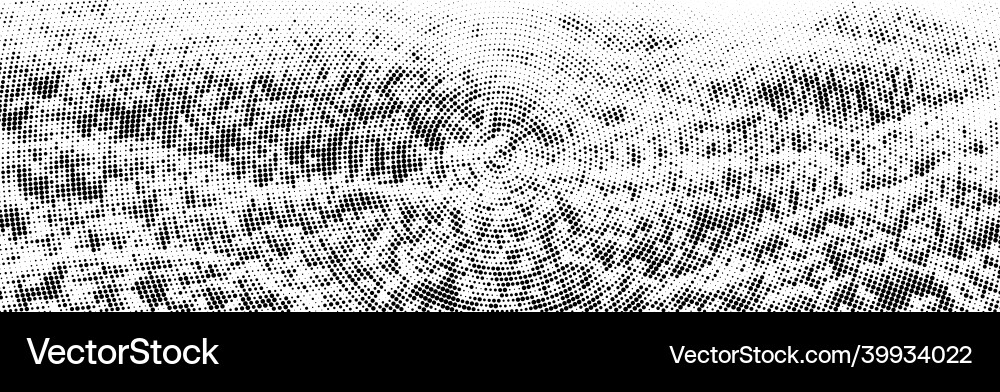 Abstract black and white monochrome halftone Vector Image