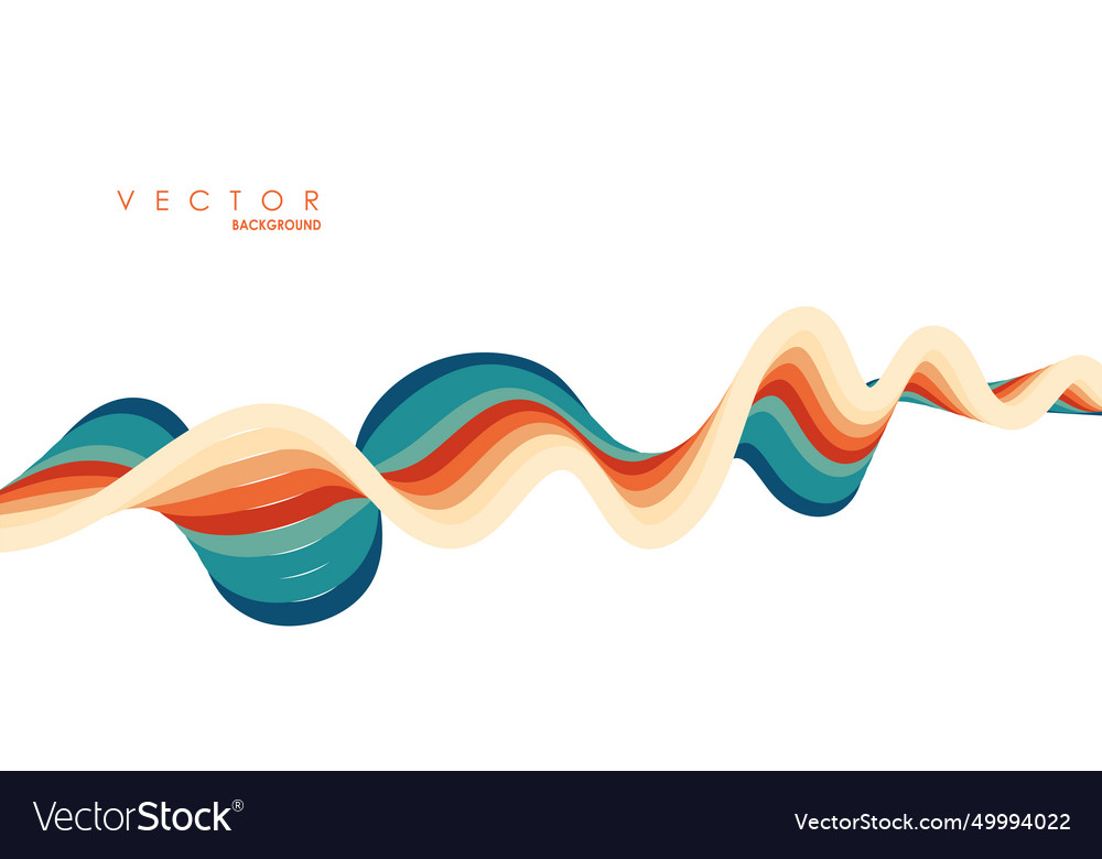 Abstract wave lines Royalty Free Vector Image - VectorStock