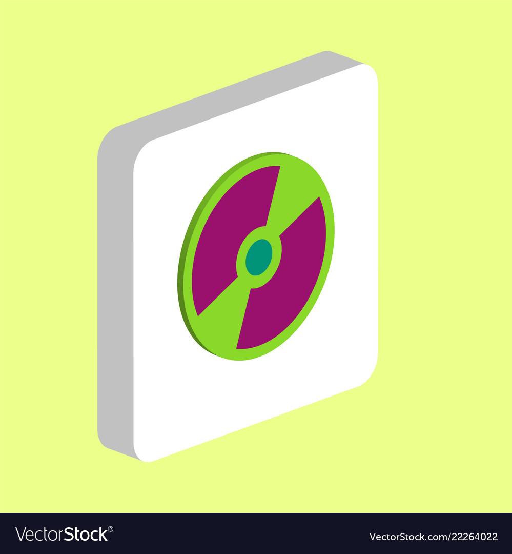 Cd dvd computer symbol Royalty Free Vector Image