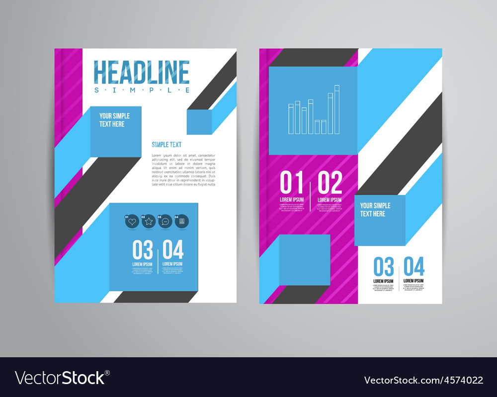 Flyer template Royalty Free Vector Image - VectorStock