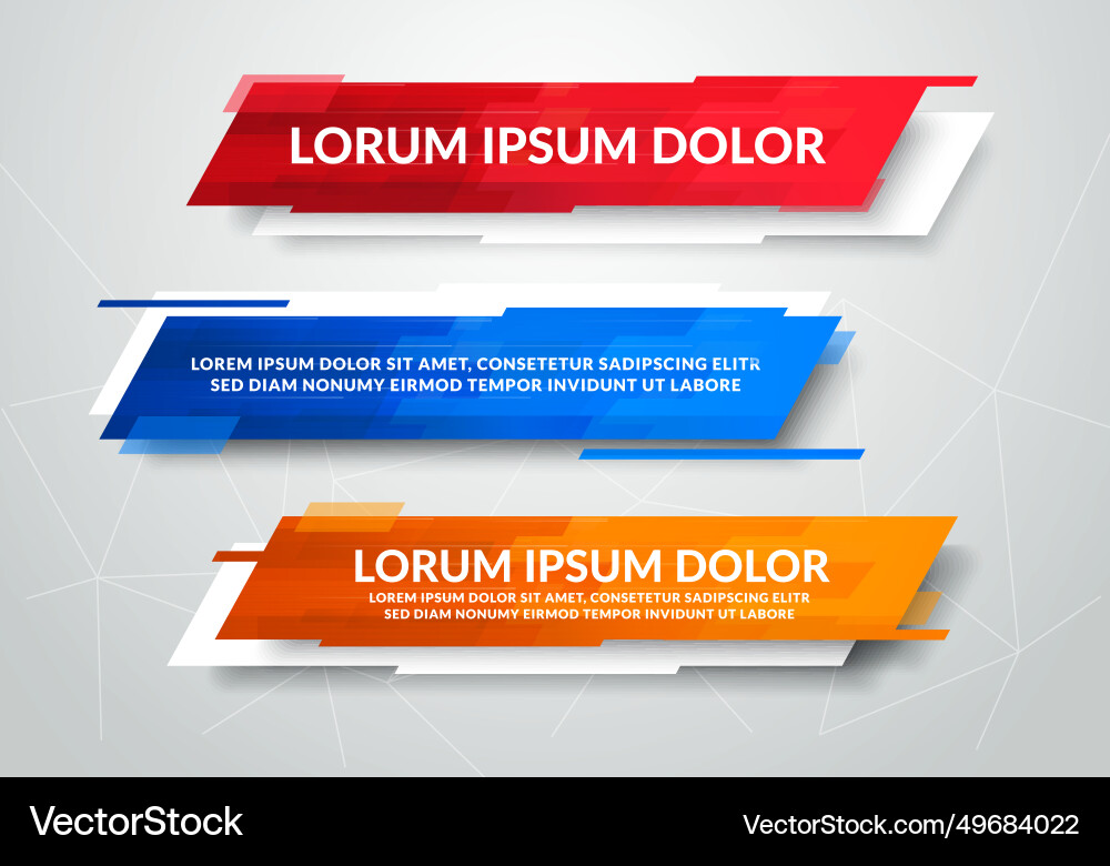 Futuristic lower thirds for news lines Royalty Free Vector