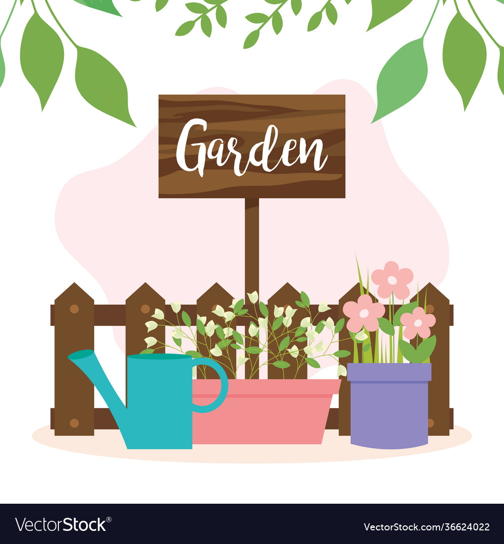 Garden design Royalty Free Vector Image - VectorStock