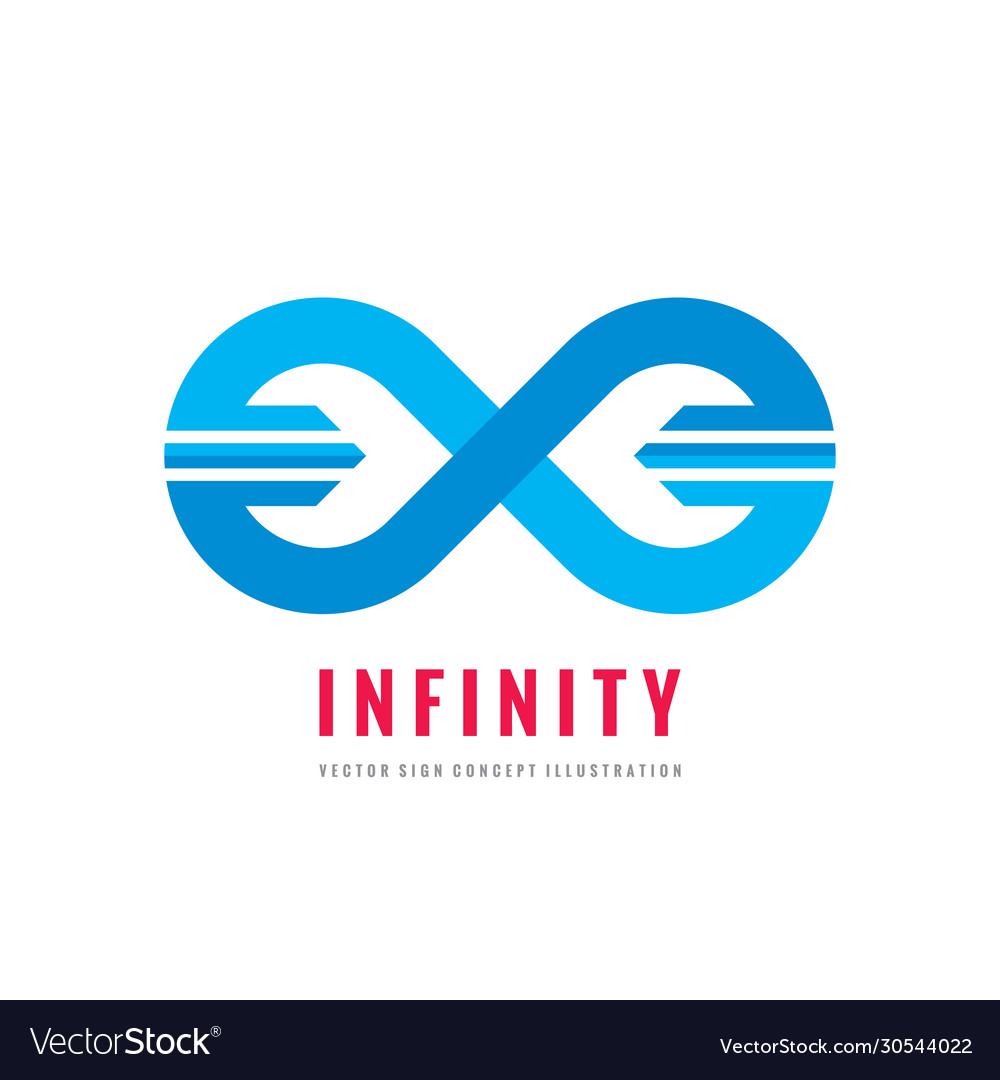 Infinity - logo template concept Royalty Free Vector Image