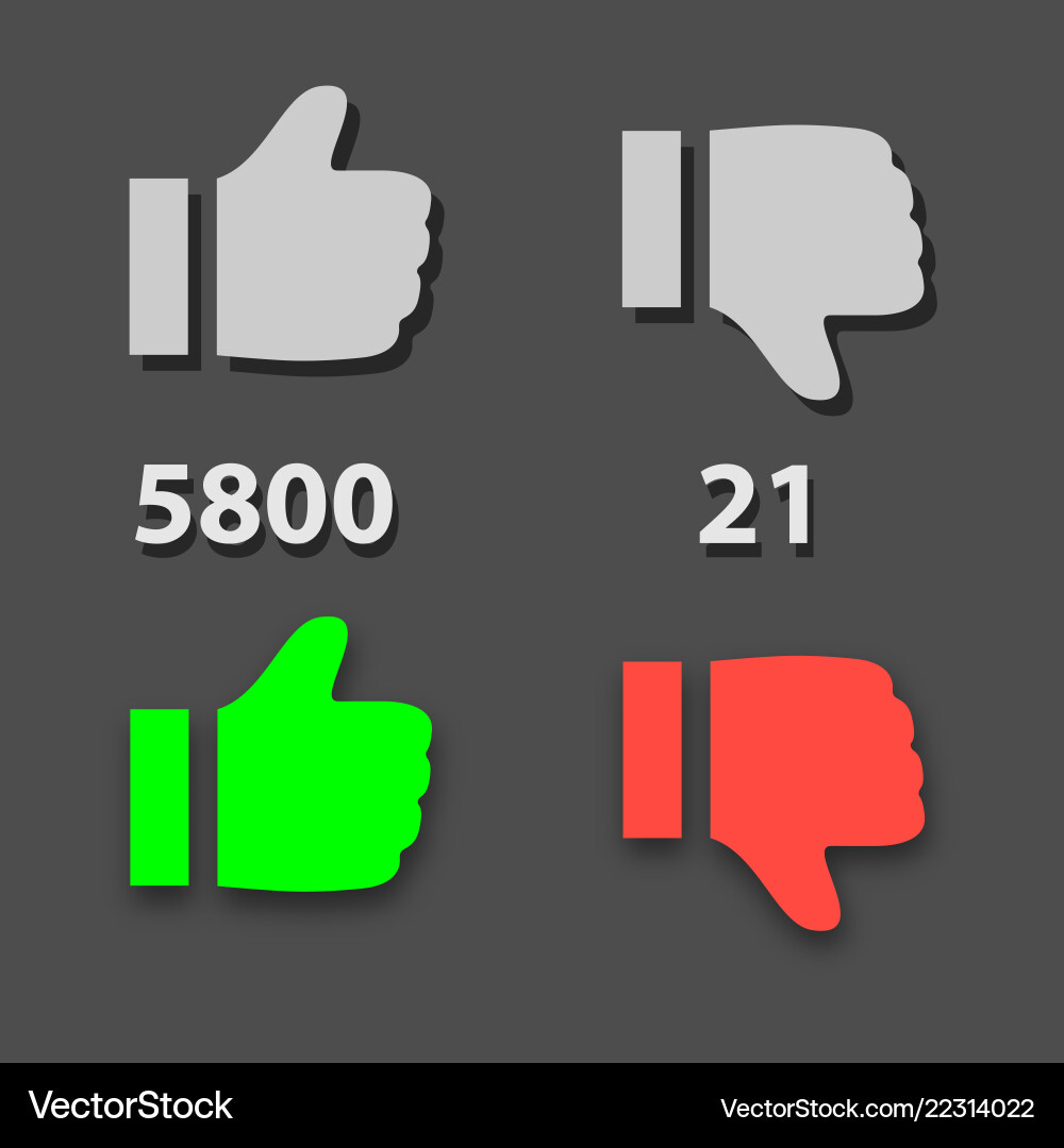 Like icon symbol social networking service Vector Image