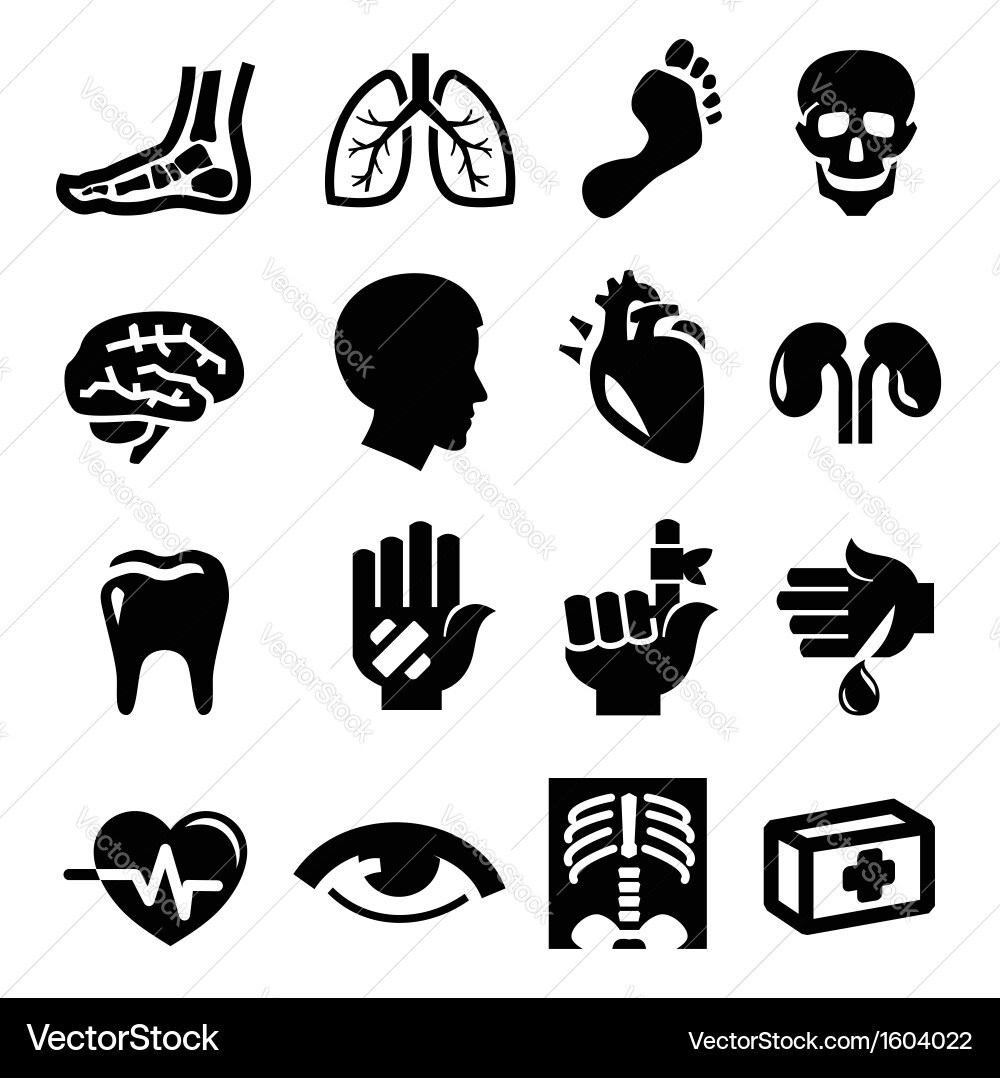 Medical icons Royalty Free Vector Image - VectorStock