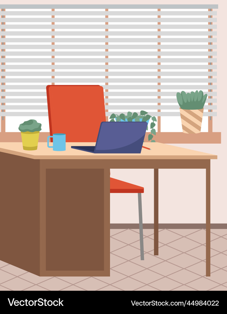 Organization of workplace employee design Vector Image