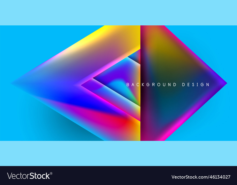 Abstract background with overlapping triangles Vector Image