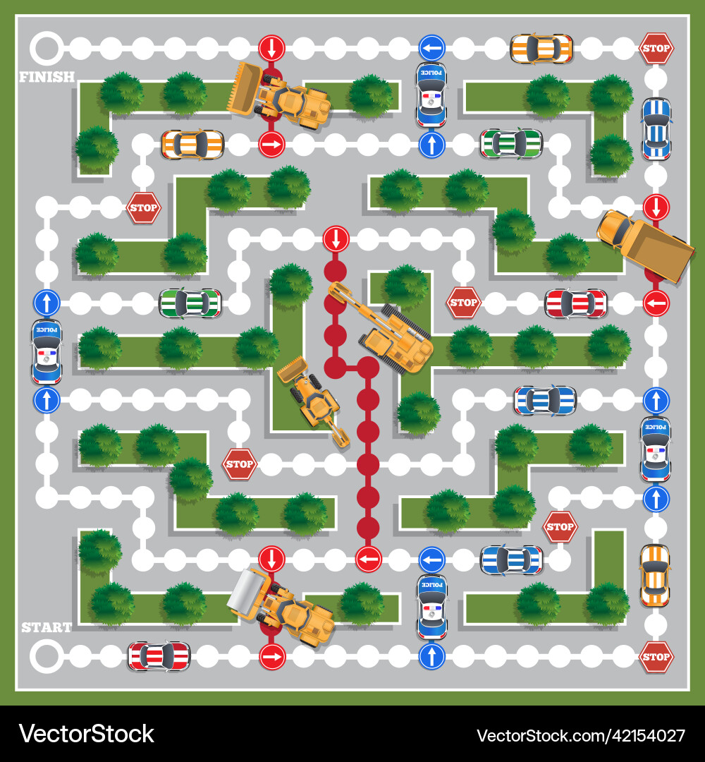 Car racing on the streets Royalty Free Vector Image