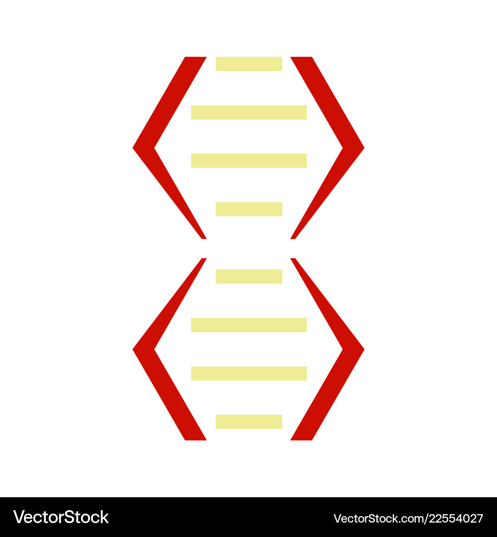Dna genetic sign elements and icons collection Vector Image