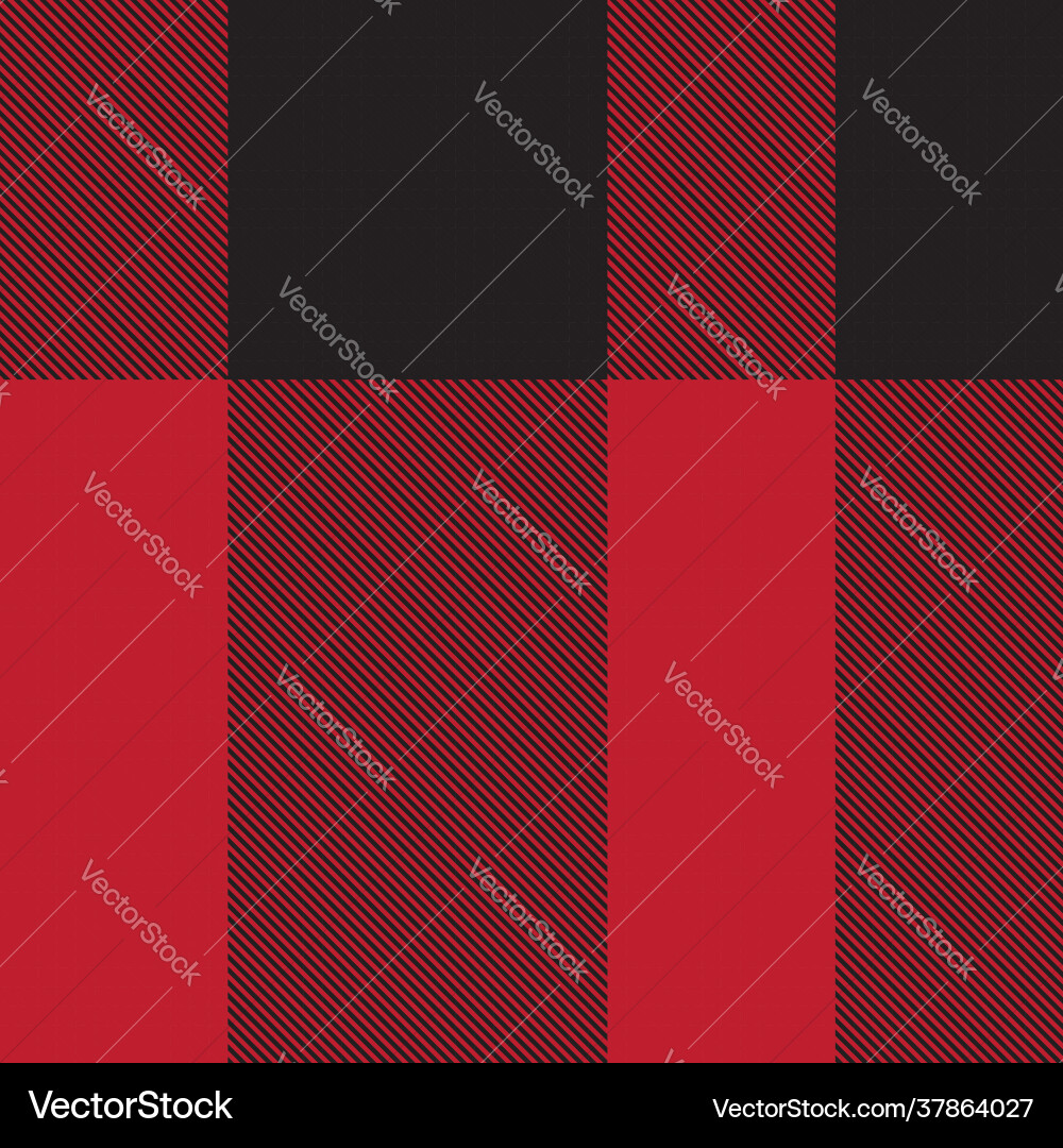 Red asymmetric plaid textured seamless pattern Vector Image