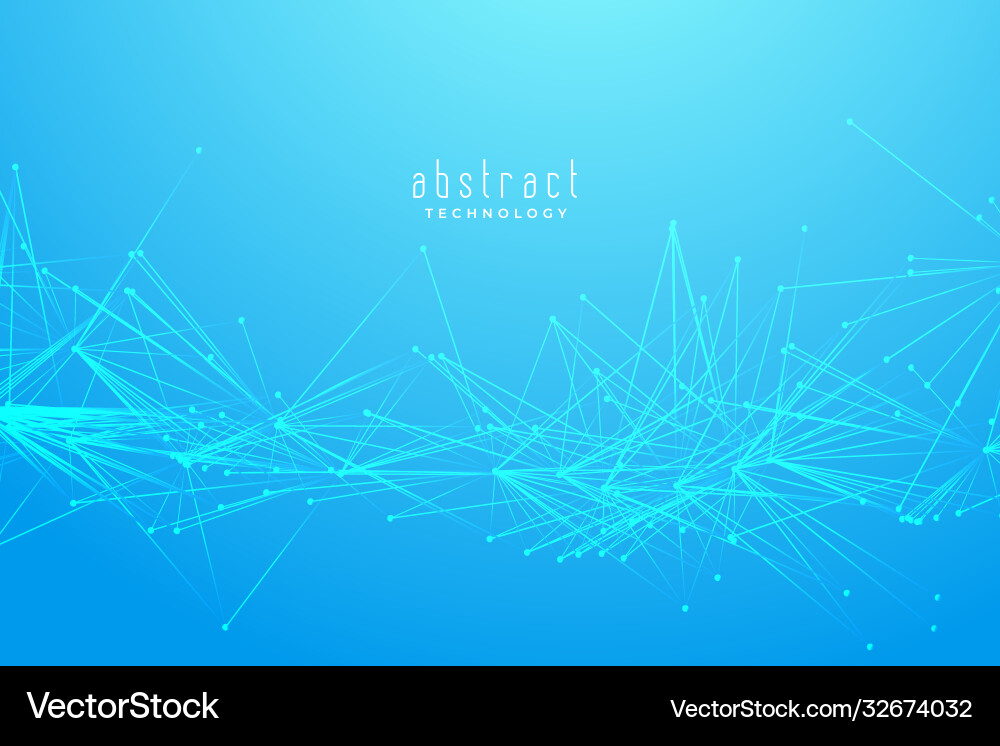 Abstract fractal chaos lines connection Royalty Free Vector