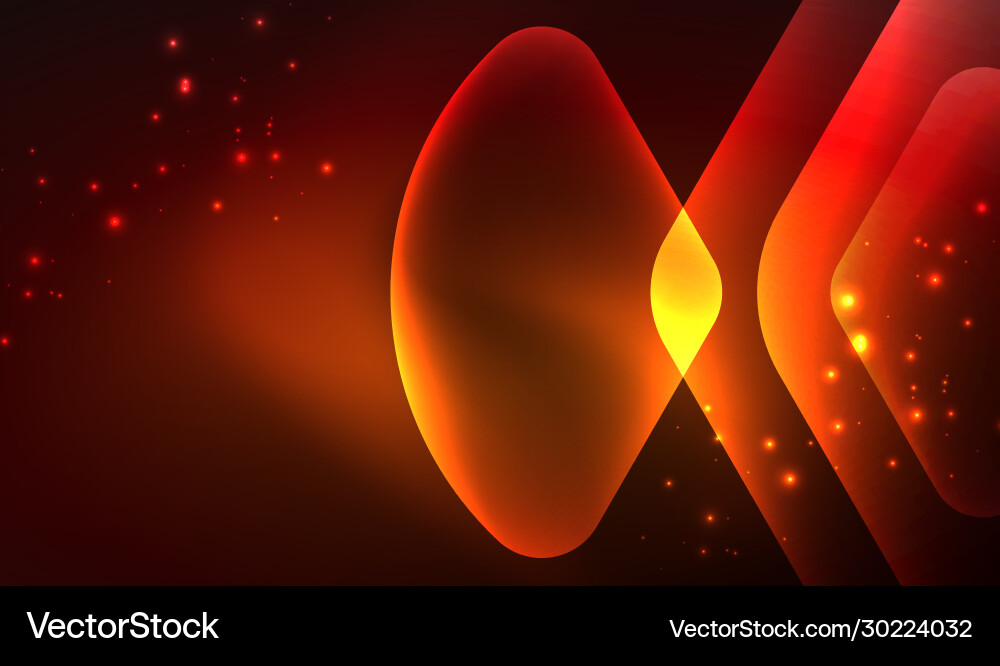 Glowing neon shiny transparent abstract geometric Vector Image