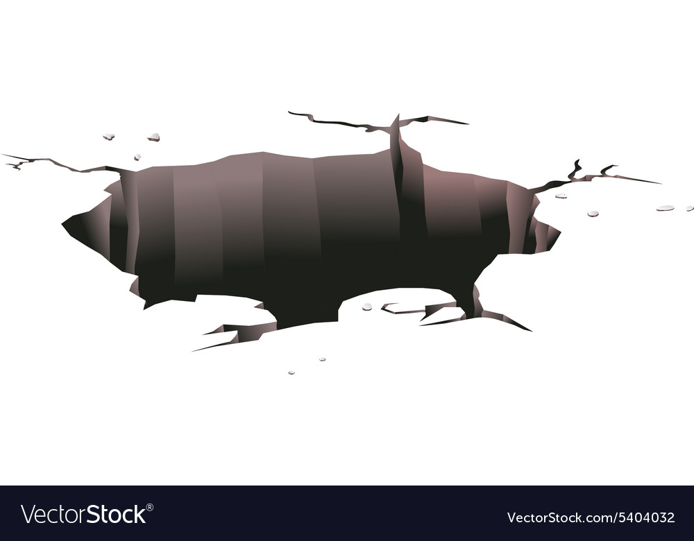 Ground crack Royalty Free Vector Image - VectorStock