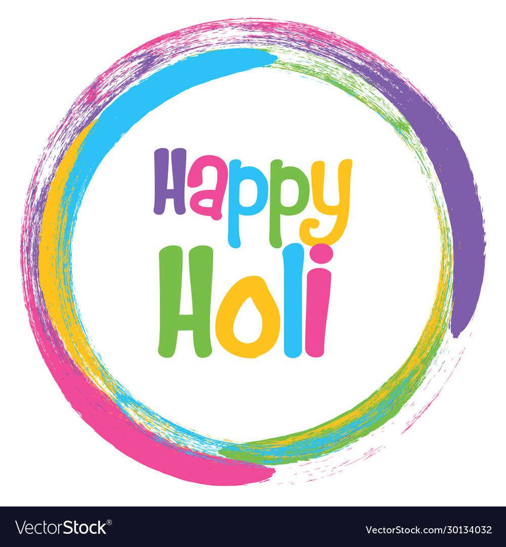 Holi festival a spring festival colors Royalty Free Vector