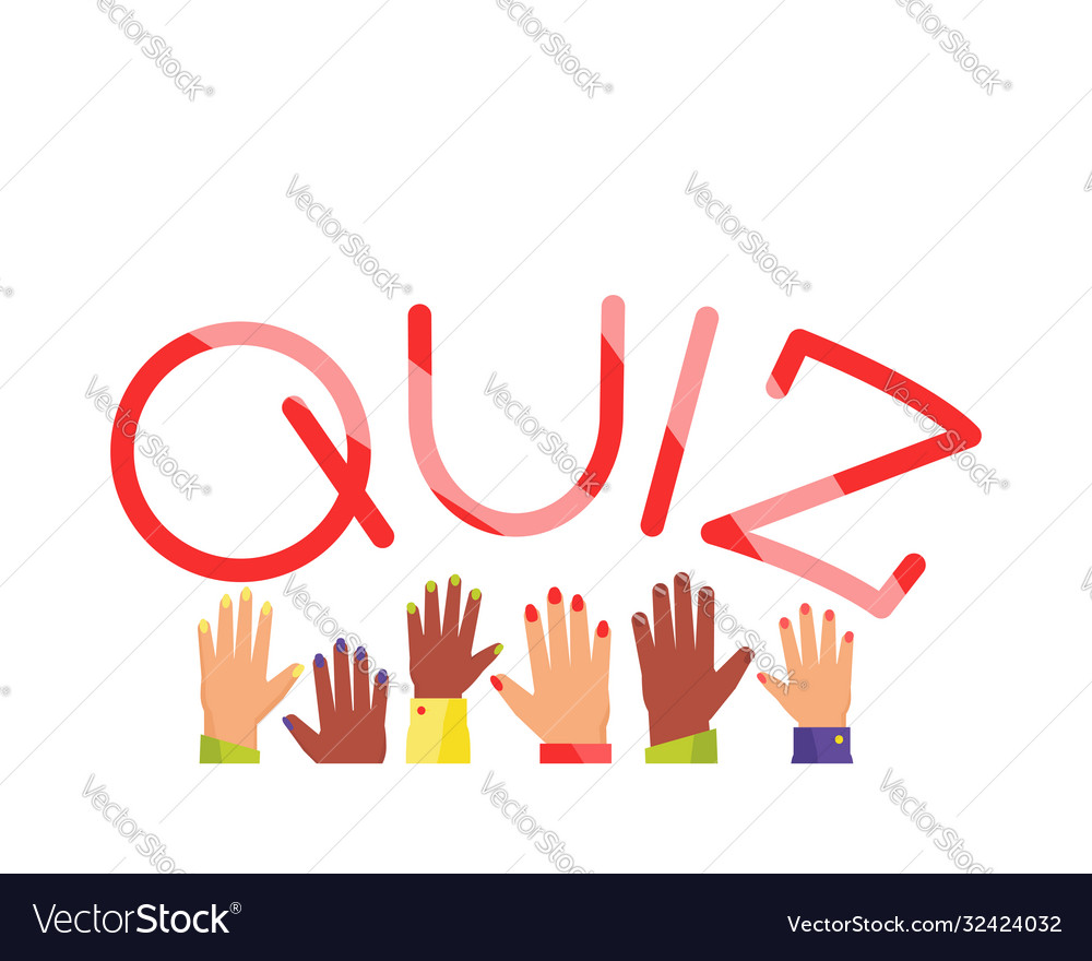 Quiz poster Royalty Free Vector Image - VectorStock