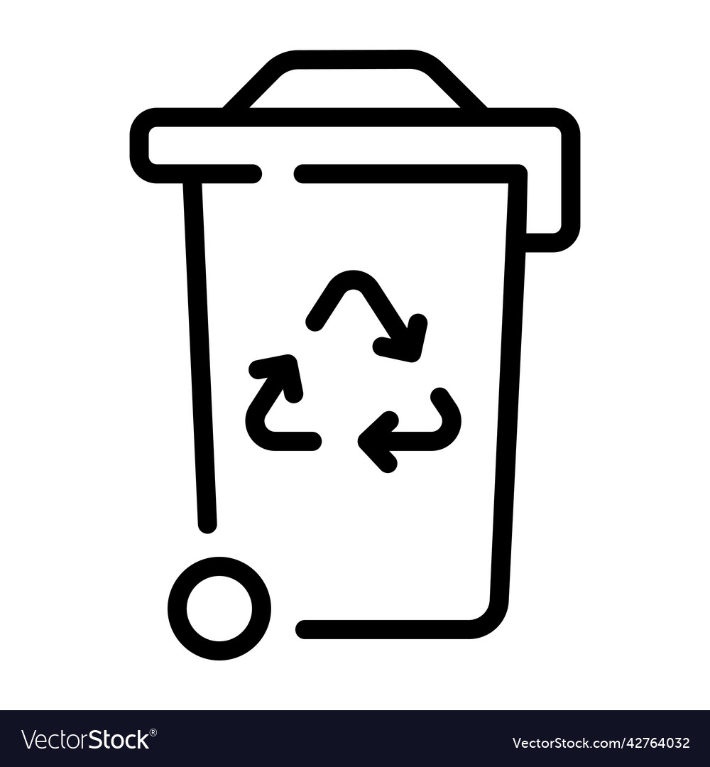 Recycle bin Royalty Free Vector Image - VectorStock