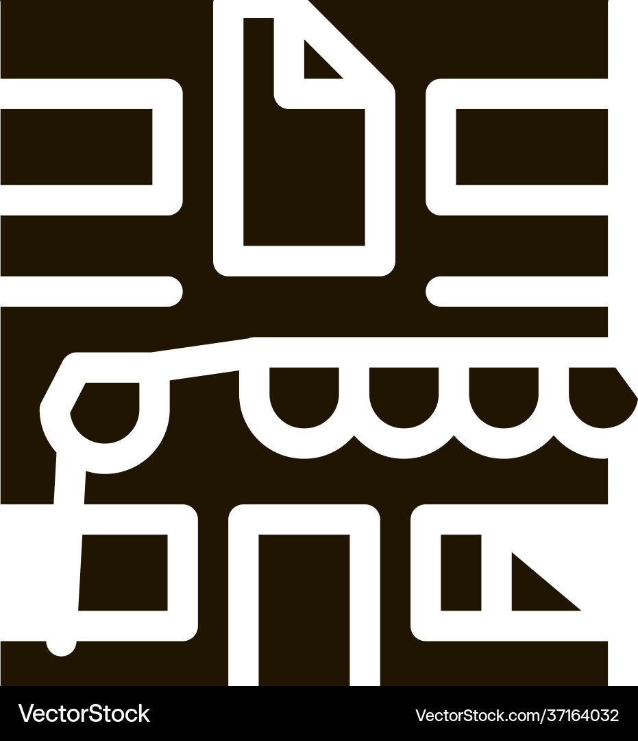 Residential building for restoration icon Vector Image