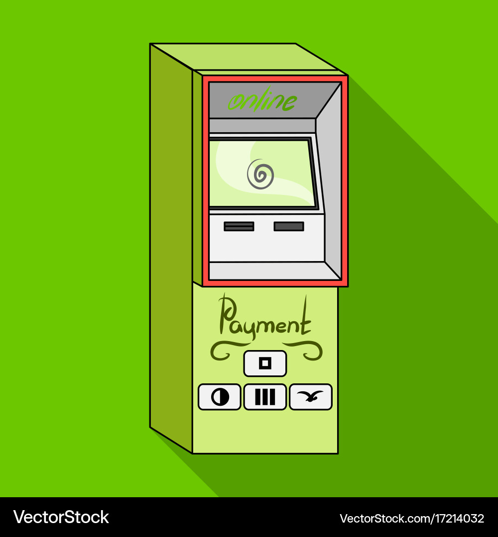 Terminal for various types of payment terminals Vector Image