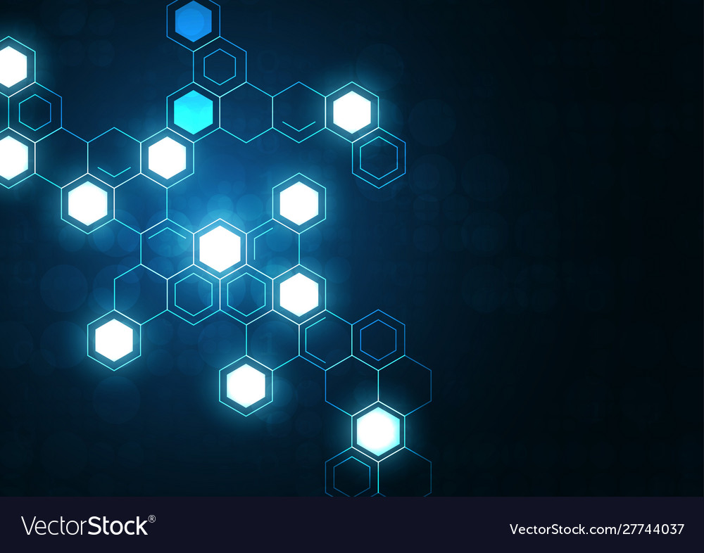 High tech technology geometric Royalty Free Vector Image
