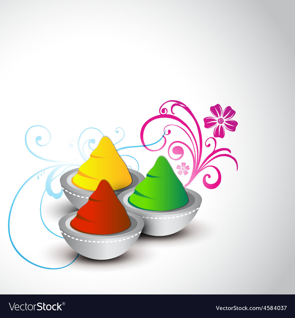 Holi background Royalty Free Vector Image - VectorStock