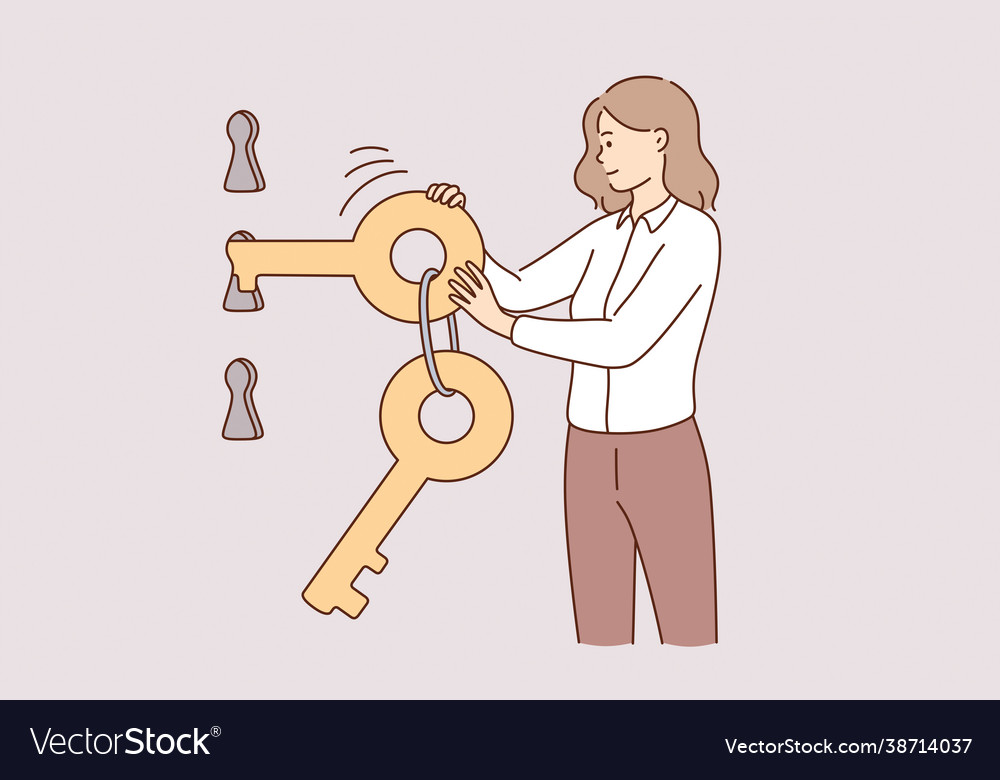Security protection account concept Royalty Free Vector