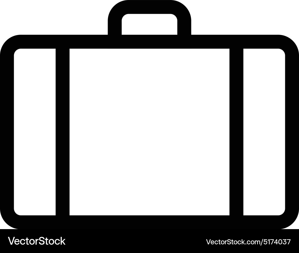 Suitcase Royalty Free Vector Image - VectorStock